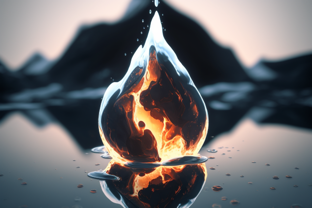 Plakater de 4 elementer - Kunstmalerier